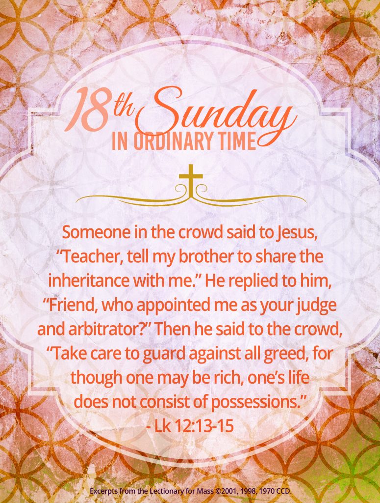 Bulletin ~ August 4 – St. Mary’s Our Lady of the Lake